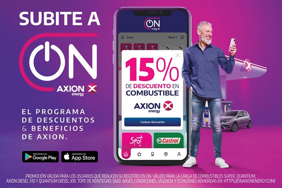 AXION ENERGY ON, NUEVO PROGRAMA DE BENEFICIOS